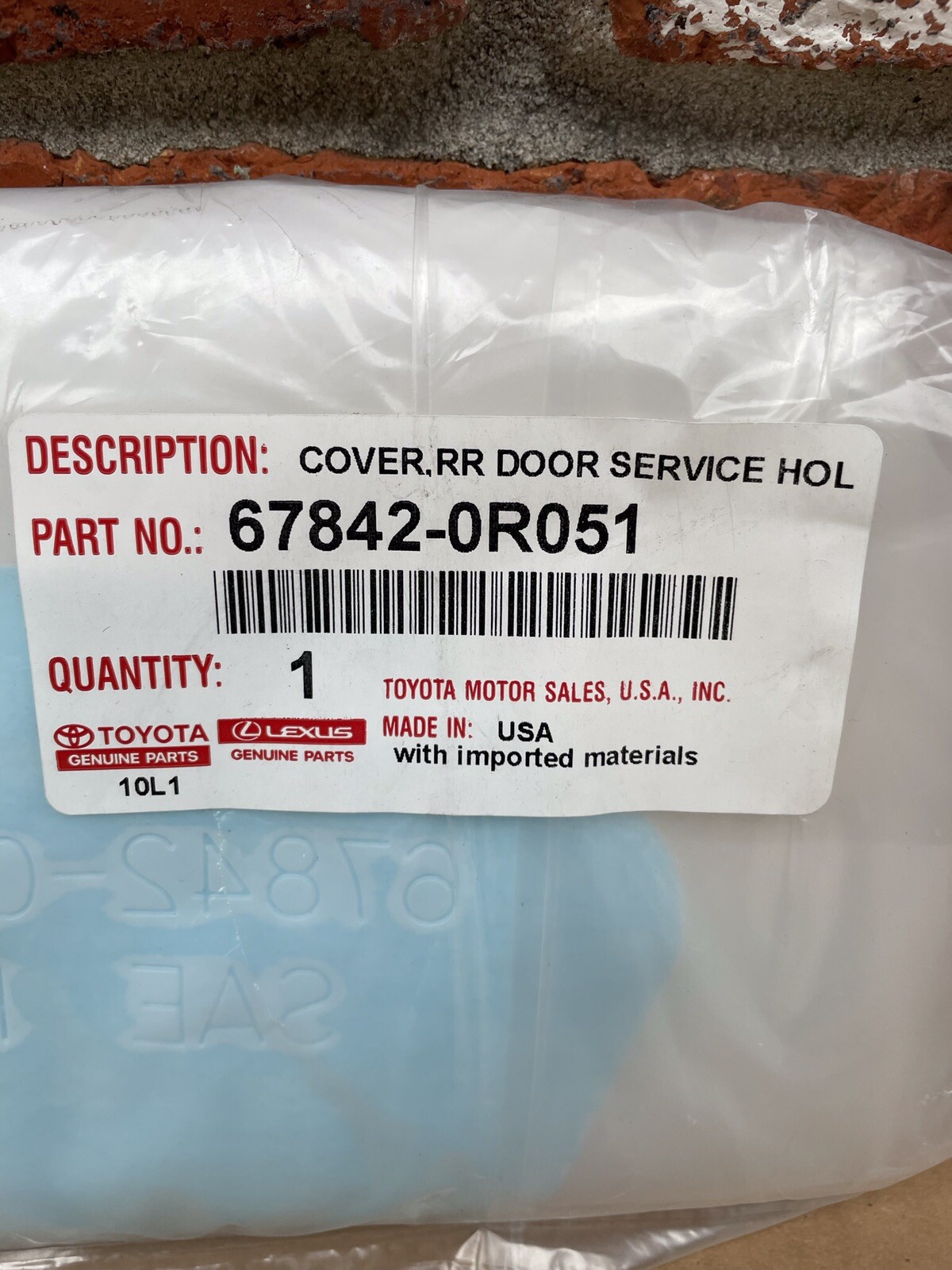 Genuine Toyota Water Shield 67842-0R051 | eBay