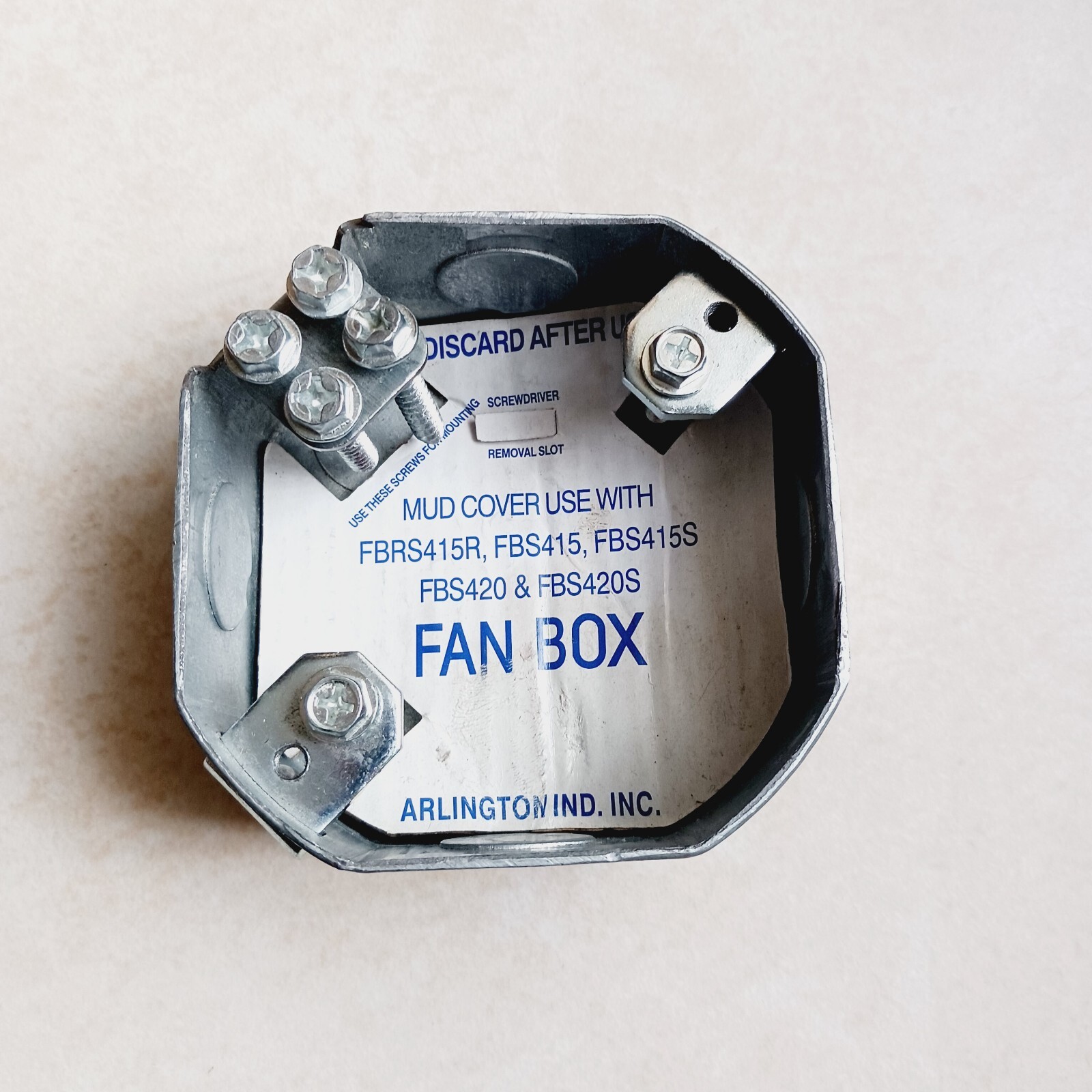 Octagonal Heavy Duty 70lb Steel Electrical Fan Light Box Arlington ...