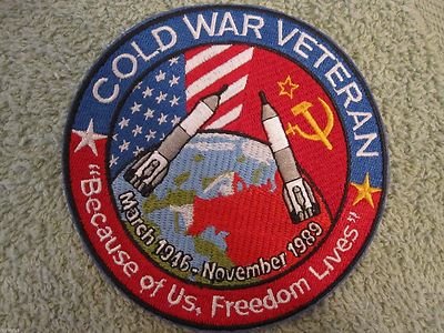 Cold War Veterans Service Patch 1946-1989 Cold War US Army Vets | eBay
