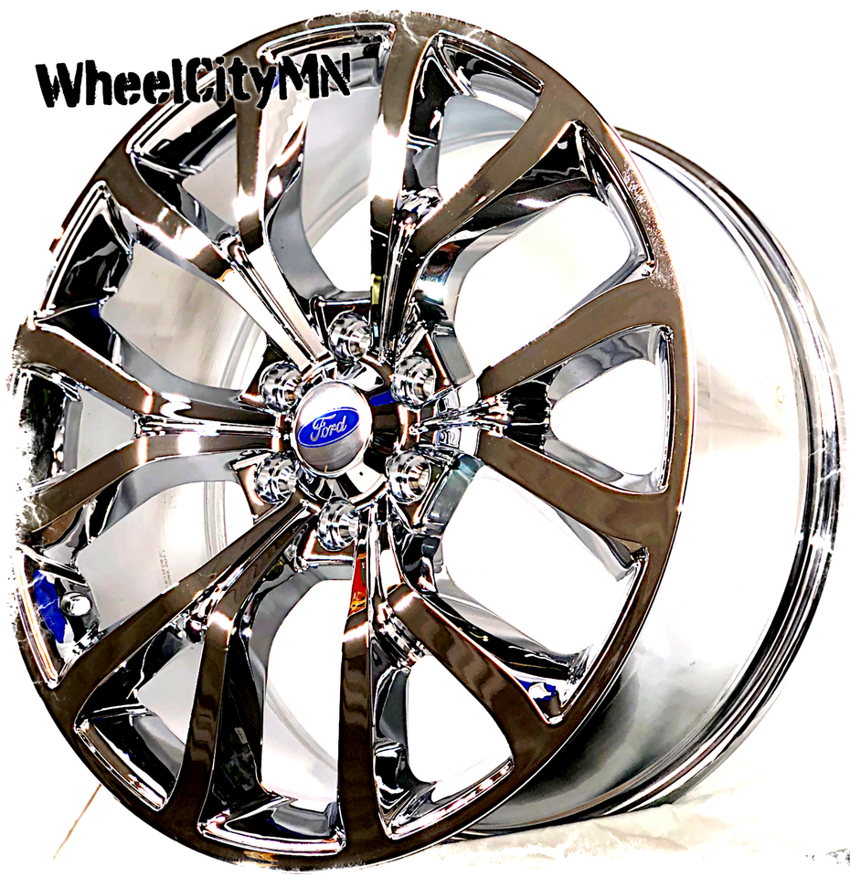 22" chrome Ford Expedition Platinum OE replica 10145 wheels F150 ...