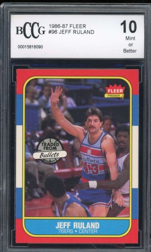 1986-87 Fleer #96 Jeff Ruland Card BGS BCCG 10 Mint+ | eBay