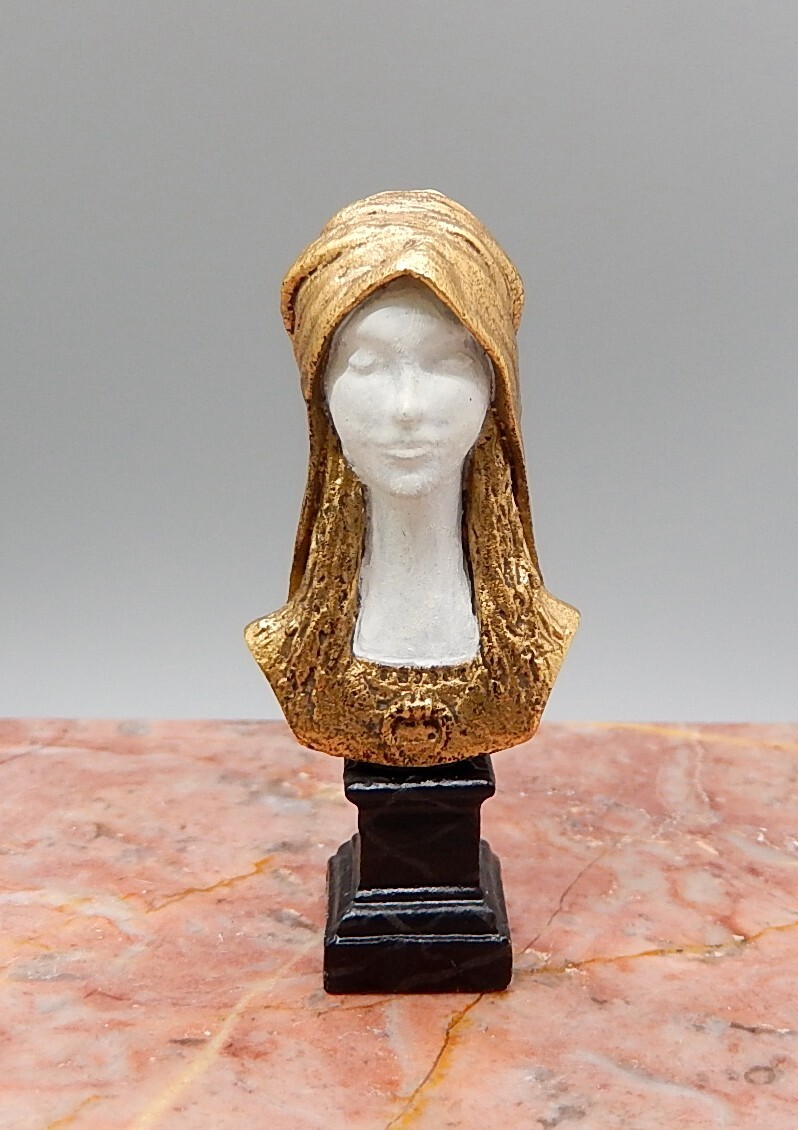 IGMA Neil Carter Agathon Leonard Bronze Bust Statue Dollhouse Miniature ...