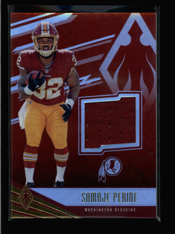 SAMAJE PERINE 2017 PANINI PHOENIX RED ROOKIE USED WORN JERSEY #24/79 ...