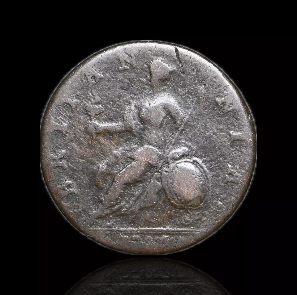 GREAT BRITAIN. George II, Copper Halfpenny, 1744 | eBay