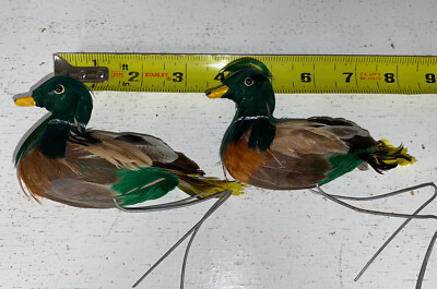 vintage 1960s feathered duck craft minature wire legs | eBay