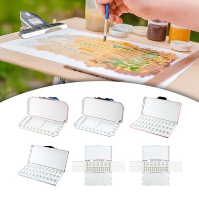 Watercolor Palette, Painting Pallet, Portable Leakproof Paint Case ...