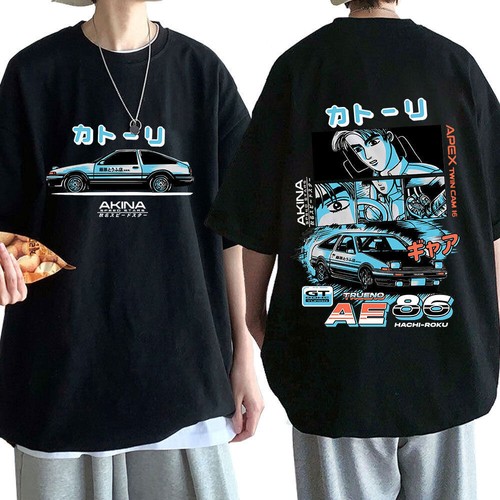 Initial D Drift Ae86 T-shirts Anime Unisex Men Women Cosplay Gifts Tees ...