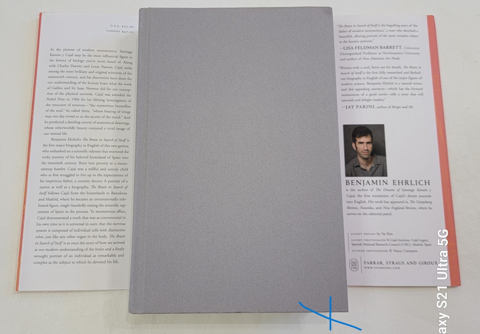 The Brain in Search of Itself - Benjamin Ehrlich-2022 HC/DJ- very good+ ...