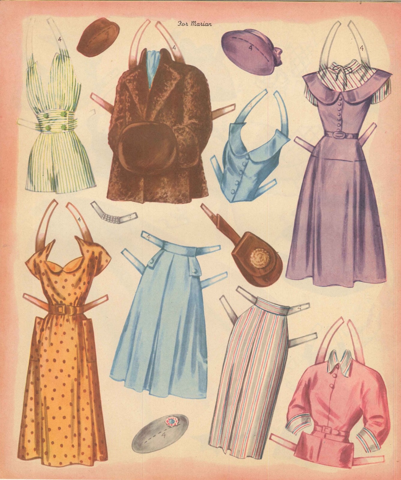 VNTG 1955 PAPER DOLL PARADE 16 PG LASR REPRODUCTIN~Org SZ UNCT FREE SH ...