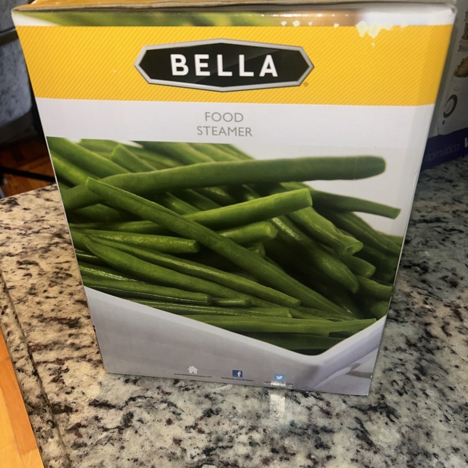 BELLA Electric Food Steamer Cooker Healthy Vegetable Steaming Pot ...