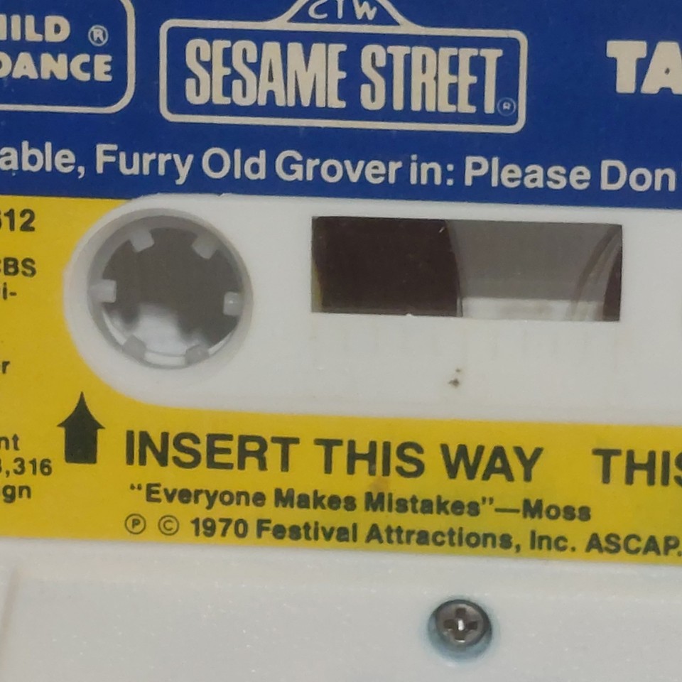 Child Guidance Talk ‘N Play Sesame Street Loveable.. Old Grover 1984 ...