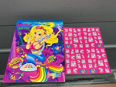 Vintage Lisa Frank Shelle Mermaid Doodle Art Pad 2000 And Stickers | eBay