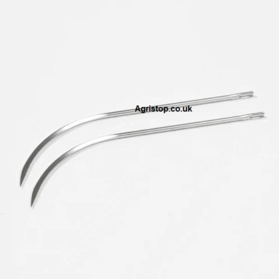 Suture Needles Half Curved 5 inch for Tape 2 Pack Cattle Sheep Lambing ...