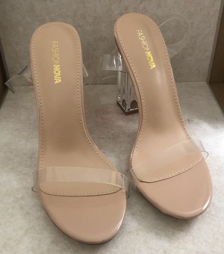 The Glass Slipper - Transparent- Fashion Nova- size 8 WOMENS | eBay