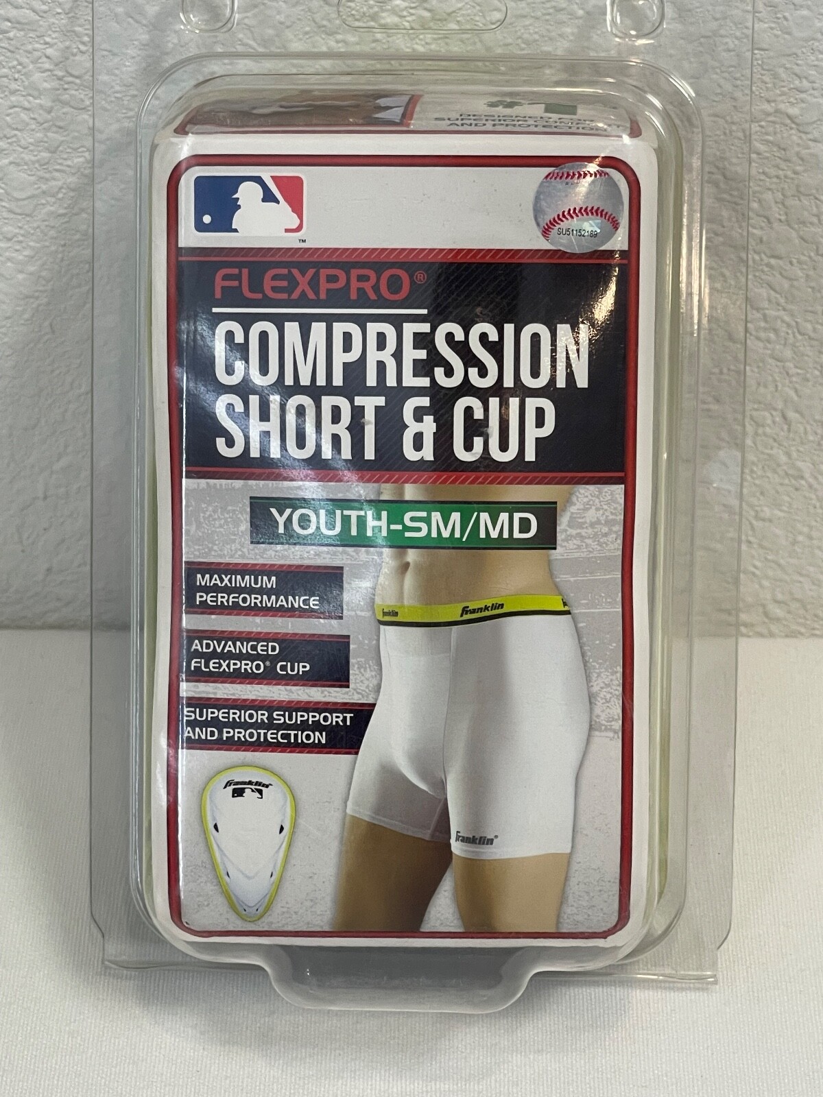 NEW Franklin Flexpro Baseball Compression Short and Cup Youth Size SM ...