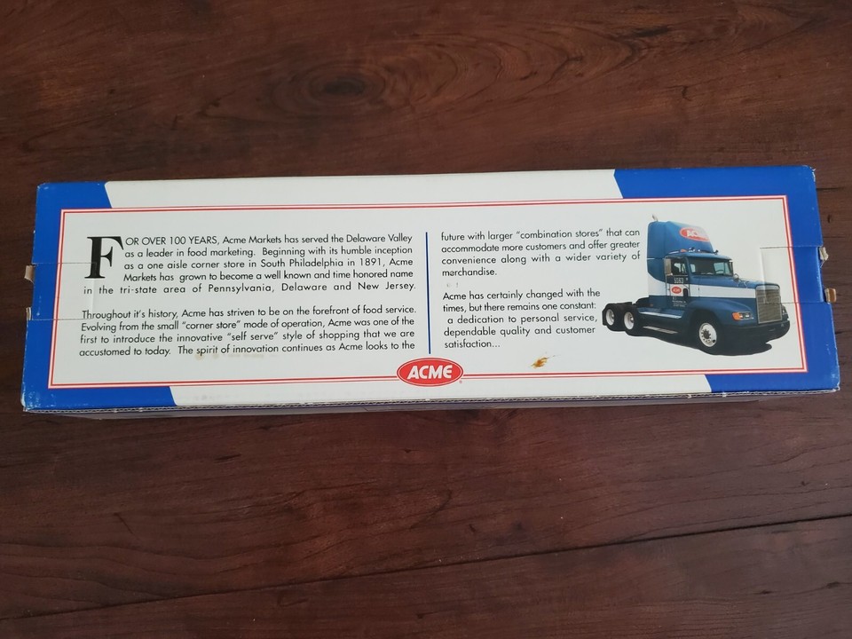 New ACME Tractor-Trailer Ertl Collectibles 1:64 Scale Semi-Truck T532 ...