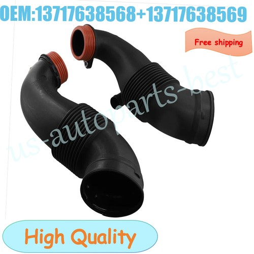 left & right air intake boot pipe BMW X5 X6 13717638568 13717638569 | eBay