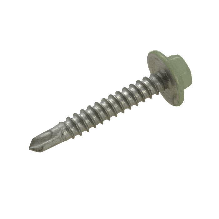 Qty 200 Hex 10g (16tpi) x 25mm Metal Self Drilling Cladding Screw Pale ...