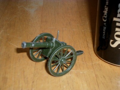 [BRITAINS LTD] FIELD GUN METAL CANNON TOY, FIRING ACTION, ENGLAND #1960 ...