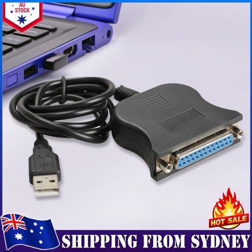 New USB 1.1 to DB25 Female Port Print Converter Cable LPT Black | eBay