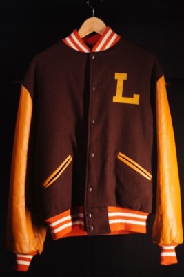 Vintage Letterman Jacket *Size L* *Yellow* | eBay