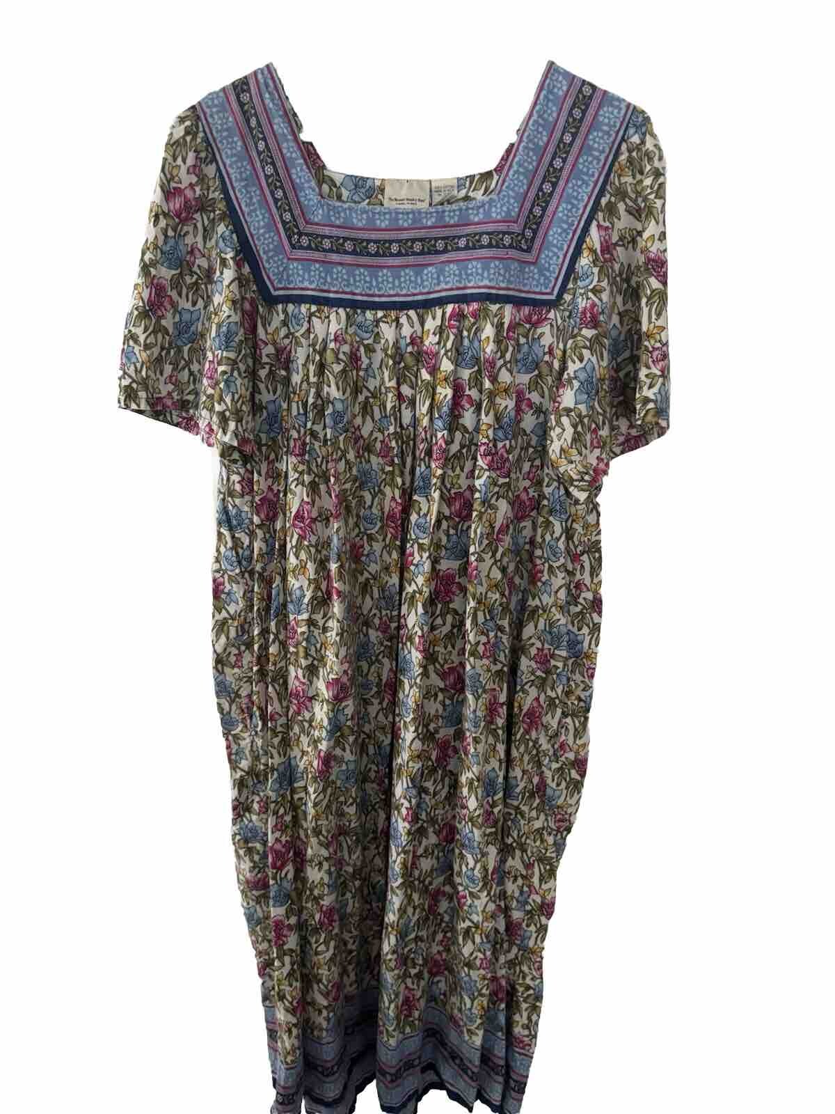 Vermont Country Store MuuMuu Patio Dress 2X Multi Col… - Gem
