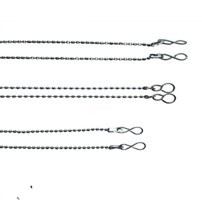 12" Sink & 18" Bath Basin Plug Chains Chrome Metal Replacement Bathroom ...