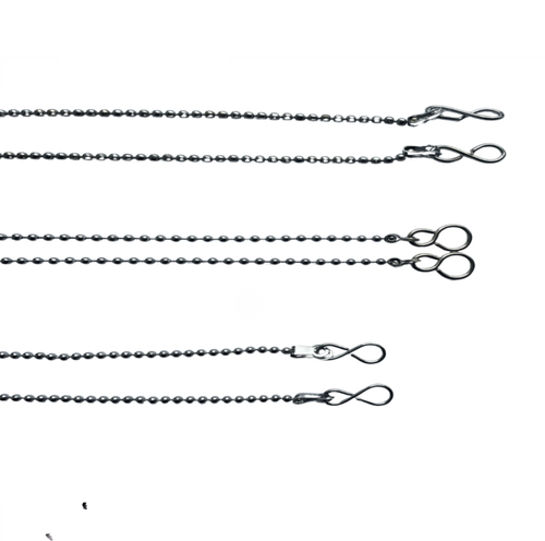 12" Sink & 18" Bath Basin Plug Chains Chrome Metal Replacement Bathroom ...