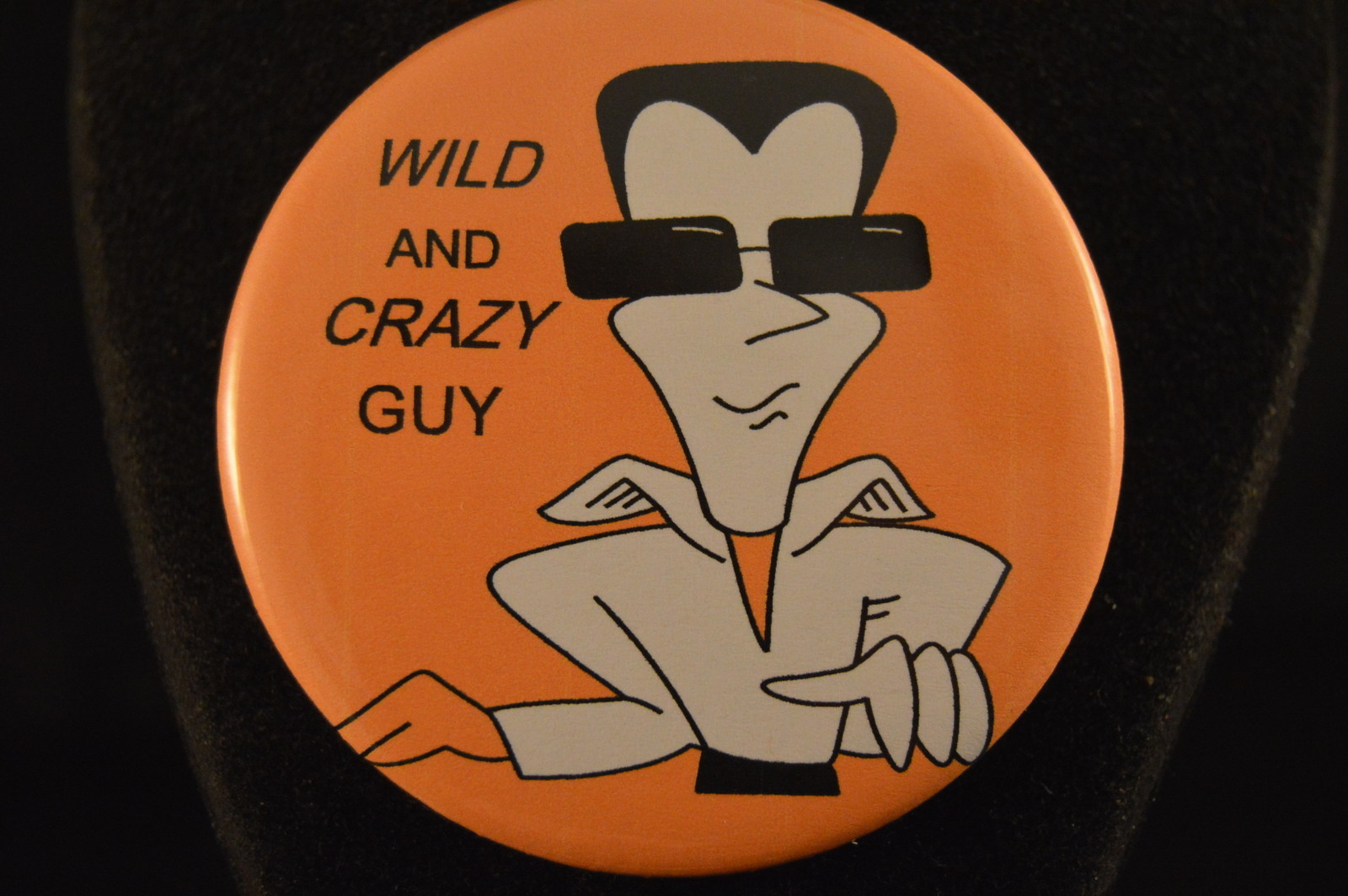 "WILD AND CRAZY GUY" Lot of 12 BUTTONS pins pinbacks 2 1/4" badge HUMOR ...