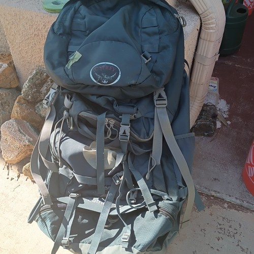 Osprey Aether 70 Backpack Size M Hiking Backpacking Blue | eBay