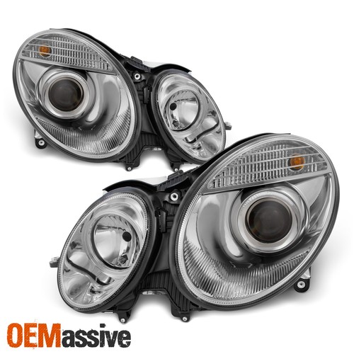 *Fits HID-D2S* For 2003-2009 Benz W211 E-Class Chrome Projector Headlights Pair | eBay