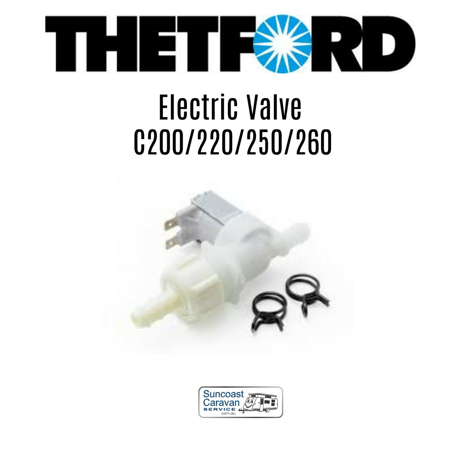 Thetford 23709 Electric Valve Assembly C200 C263cs Cassette Toilet for ...