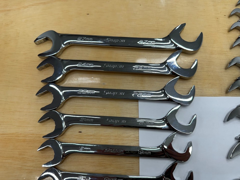 Snap-on Tools USA NEW 28pc SAE & Metric MASTER Flank Drive Plus Angle ...