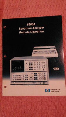 HP 8566A Spectrum Analyzer Remote Operation Manual 08566-90003 | eBay