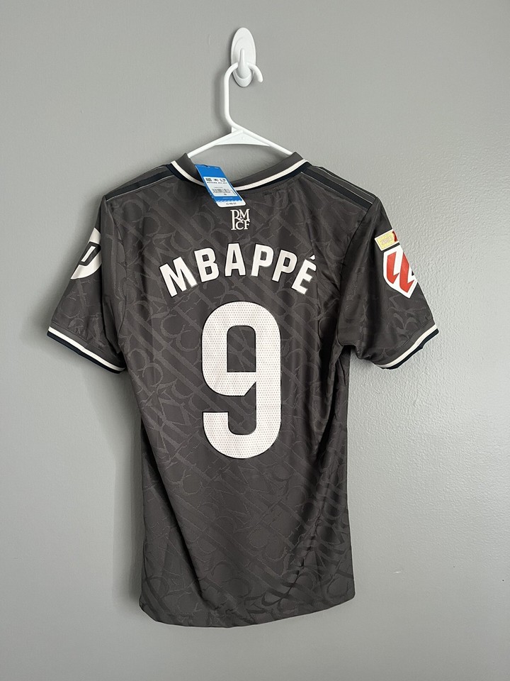 Kylian Mbappé Real Madrid adidas 3rd Kit La Liga Patches 2024/25 | eBay