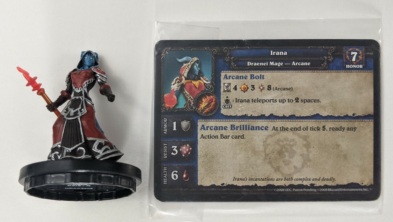 Irana World of Warcraft Miniatures Figure WoW Cards Core Set Rare ...