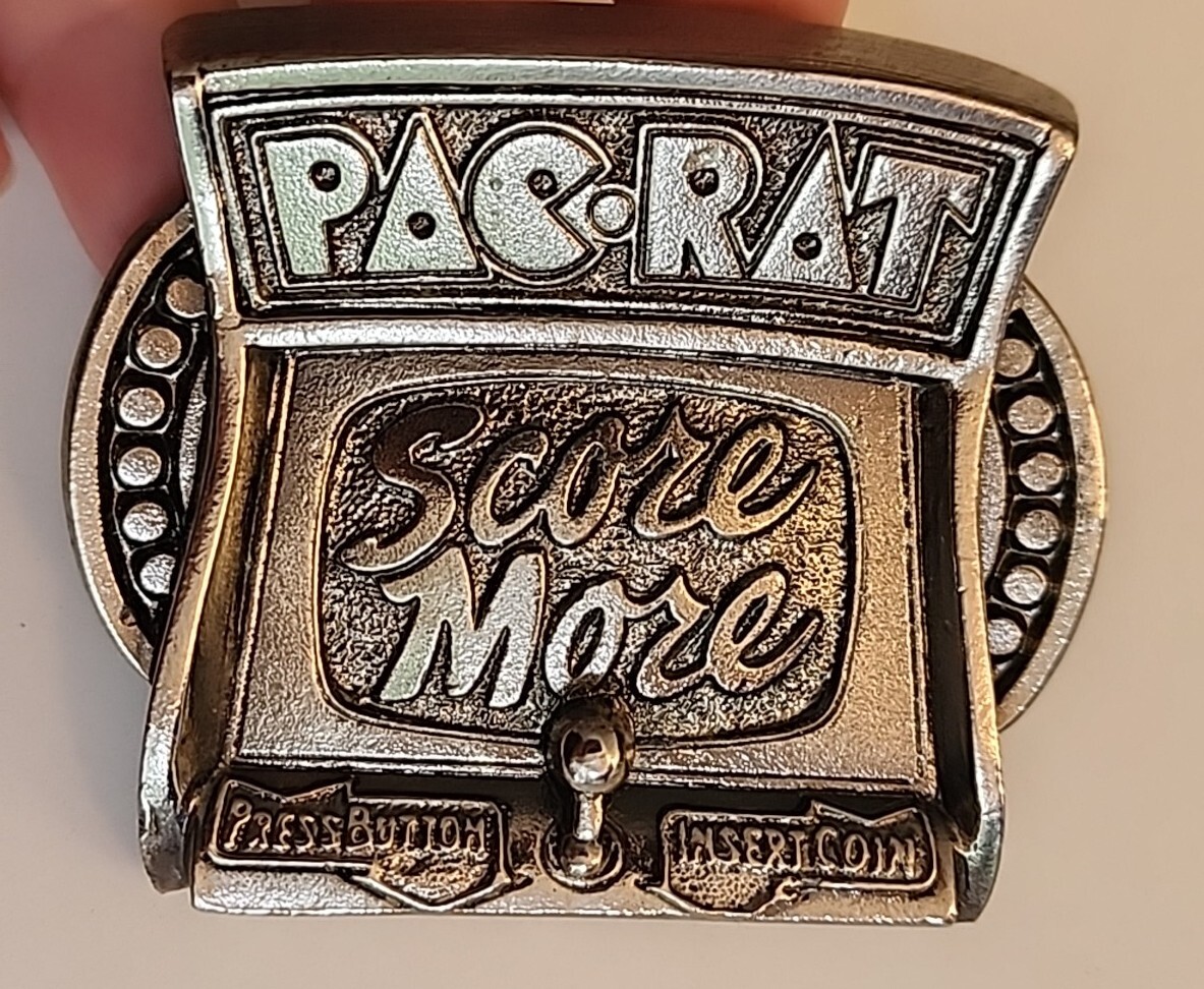 RARE VINTAGE 1982 PAC-RAT SCORE MORE PAC-MAN VIDEO GA… - Gem