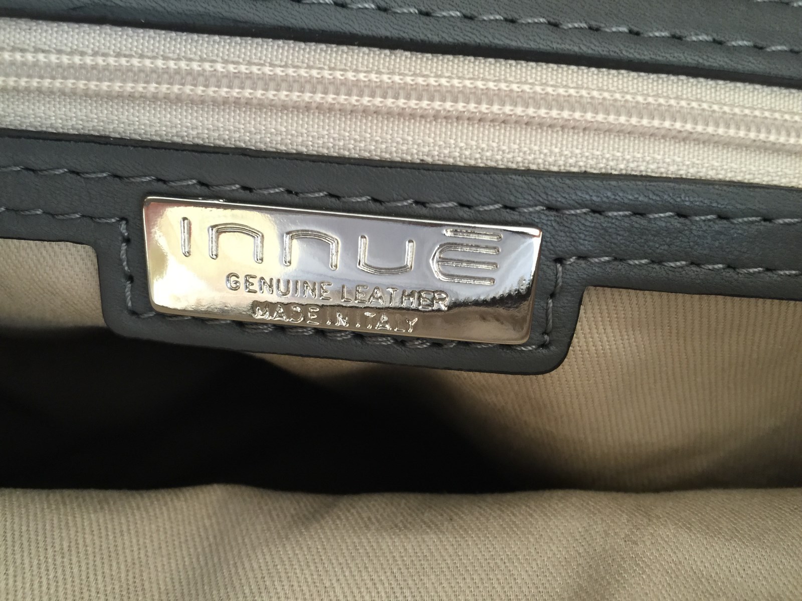 Authentic NEW INNUE ITALY LEATHER SUEDE Backpack Handbag Charm Stylish ...