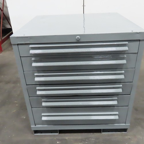 Lyon 6 Drawer Industrial Small Parts Tool Storage Shop Cabinet 30"x28 ...