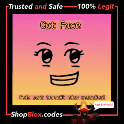 ROBL0X Toys Cat Mascot Avatar item Face RARE Toy Code Sent FAST in eBay ...