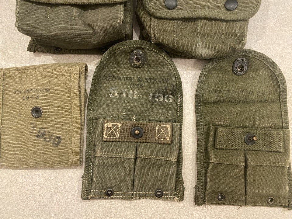 WW2 US Army USMC M2 Jungle First Aid kit Pouch And Carbine Mag Pouch ...