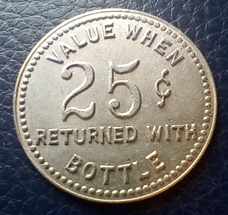 FORT LEONARD WOOD POST EXCHANGE 25¢ CENT BOTTLE RETURN MILITARY TOKEN ...