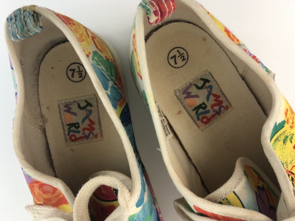 Original Jams World Shoes Floral Vintage Rare OG Women’s 7.5 S3 | eBay