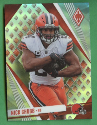 NICK CHUBB 2023 PHOENIX FOOTBALL SILVER PRIZM SP IMAGE CLEVELAND BROWNS ...