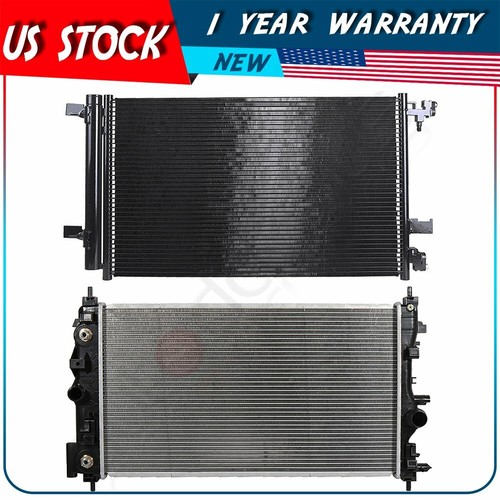 Radiator and AC Condenser Kit For 2011 2012 2013 2014 2015 Chevrolet ...