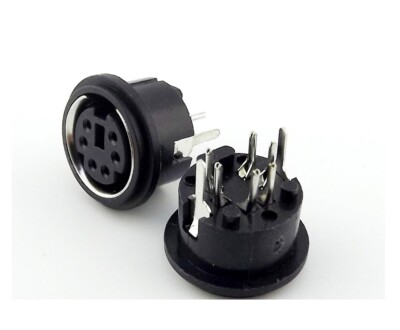 Connector Socket Mini Din 6 Pin to solder Connector F Female Computer ...