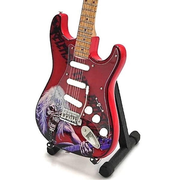 Iron Maiden Guitar Miniature Eddie the Beast! Dave Murray Heavy Metal ...