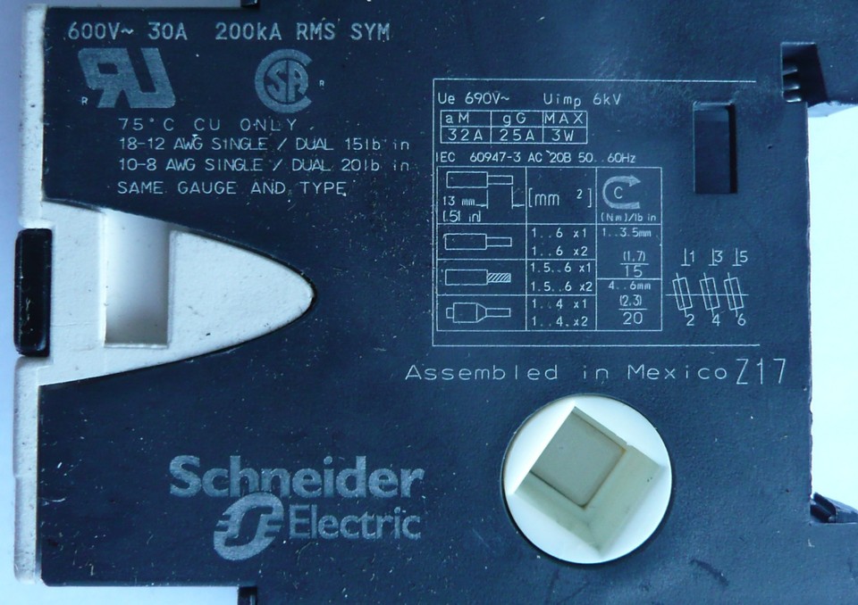 Schneider Electric Telemecanique LS1D32 Fuse Disconnector Holder 10,3 x ...