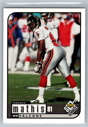 1998 UPPER DECK CHOICE CARD # 11 Terance Mathis - Atlanta Falcons | eBay