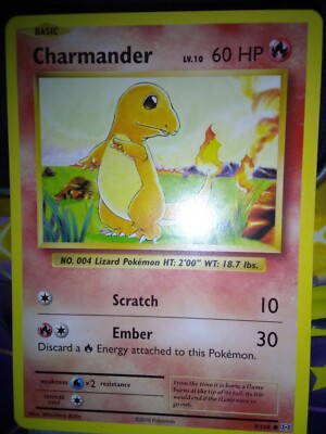 Pokemon Charmander 60HP 2016 9/108 Perfect Condition Fire Type | eBay